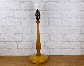Antique Wood Lamp Base, Tall Wooden Lamp. - Etsy