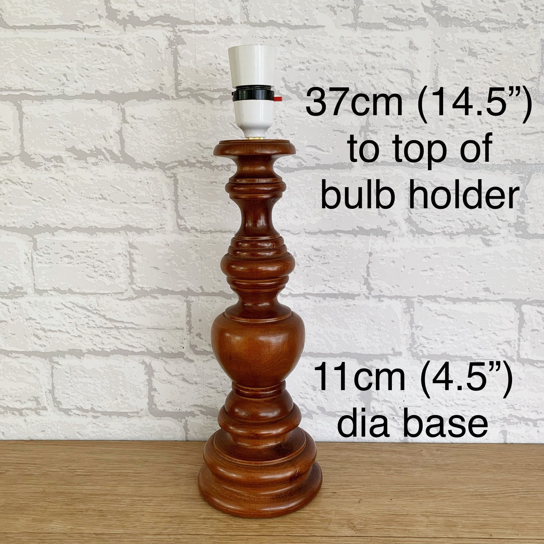 Mid Century Lamp Base Wood Lamp Base Mid Century Decor - Etsy