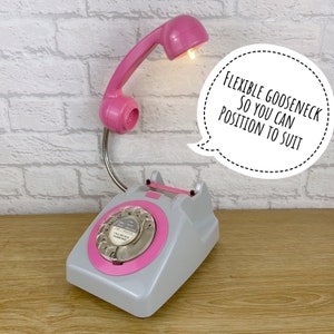 Pink Office Decor, Pink Desk Lamp, Pink Lamp, Grey Office Lamp, Home ...