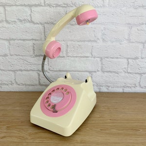 Pink Desk Lamp, Pink Lamp, Pink Office Decor, Pink Bedside Lamp, Home ...