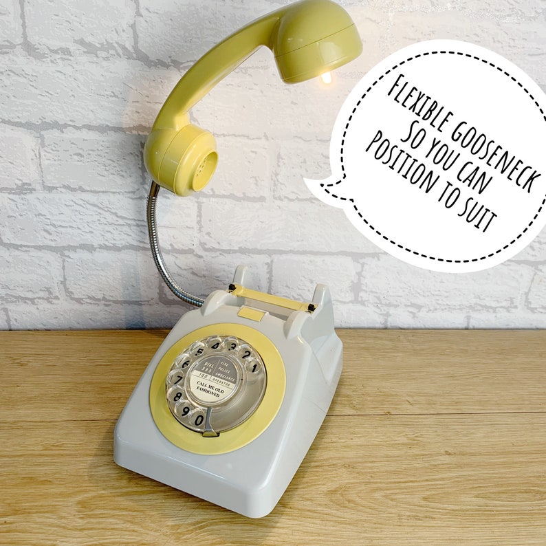 Grey & Mustard Desk Lamp, Office Decor. - Etsy