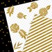 Gold Glitter Digital Paper Pack, Black, White (digital Download) - Etsy
