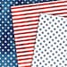 Stars and Stripes Digital Paper Pack; Patriotic Patterns; 4th of July ...