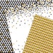 Black, White and Gold Glitter Digital Paper Pack; Sparkling Digital ...