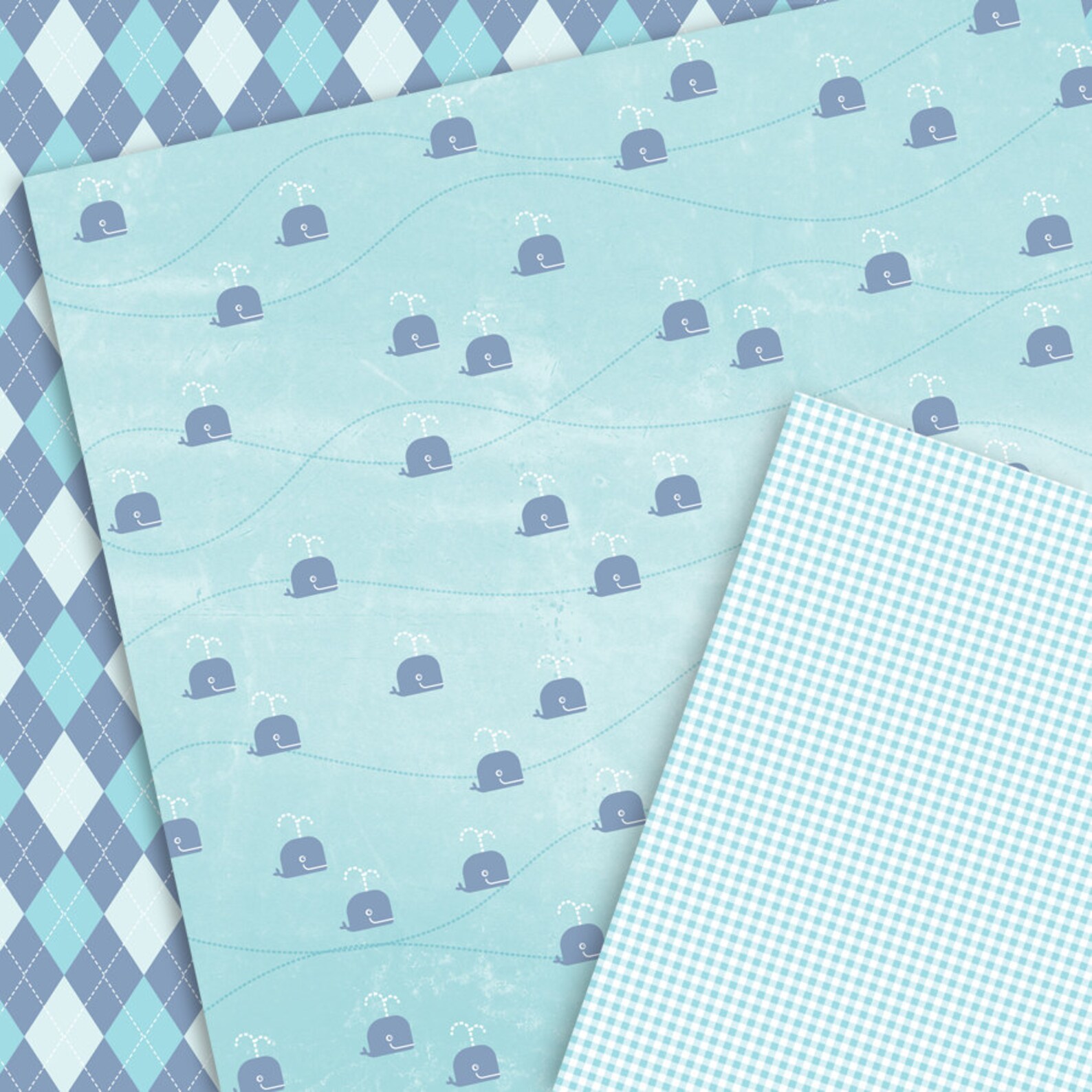 Baby Boy Digital Paper Pack Nursery Digital Patterns - Etsy