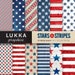 Stars and Stripes Digital Paper Pack Patriotic Patterns 4th of July ...