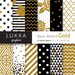 Gold Glitter Digital Paper Pack, Black, White (digital Download) - Etsy