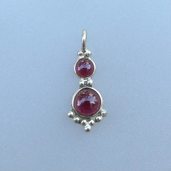 Garnet Charm - Etsy