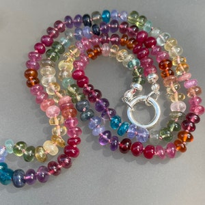 Color Spectrum Necklace, Luxe Gemstone Silk Knotted Beauty, Rainbow ...