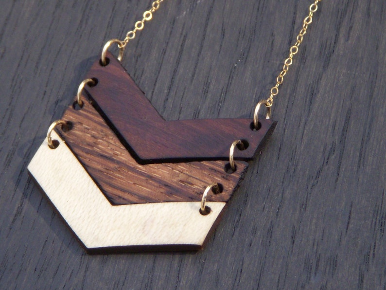 Necklace Personalized Chevron Necklace Pendant Necklace | Etsy