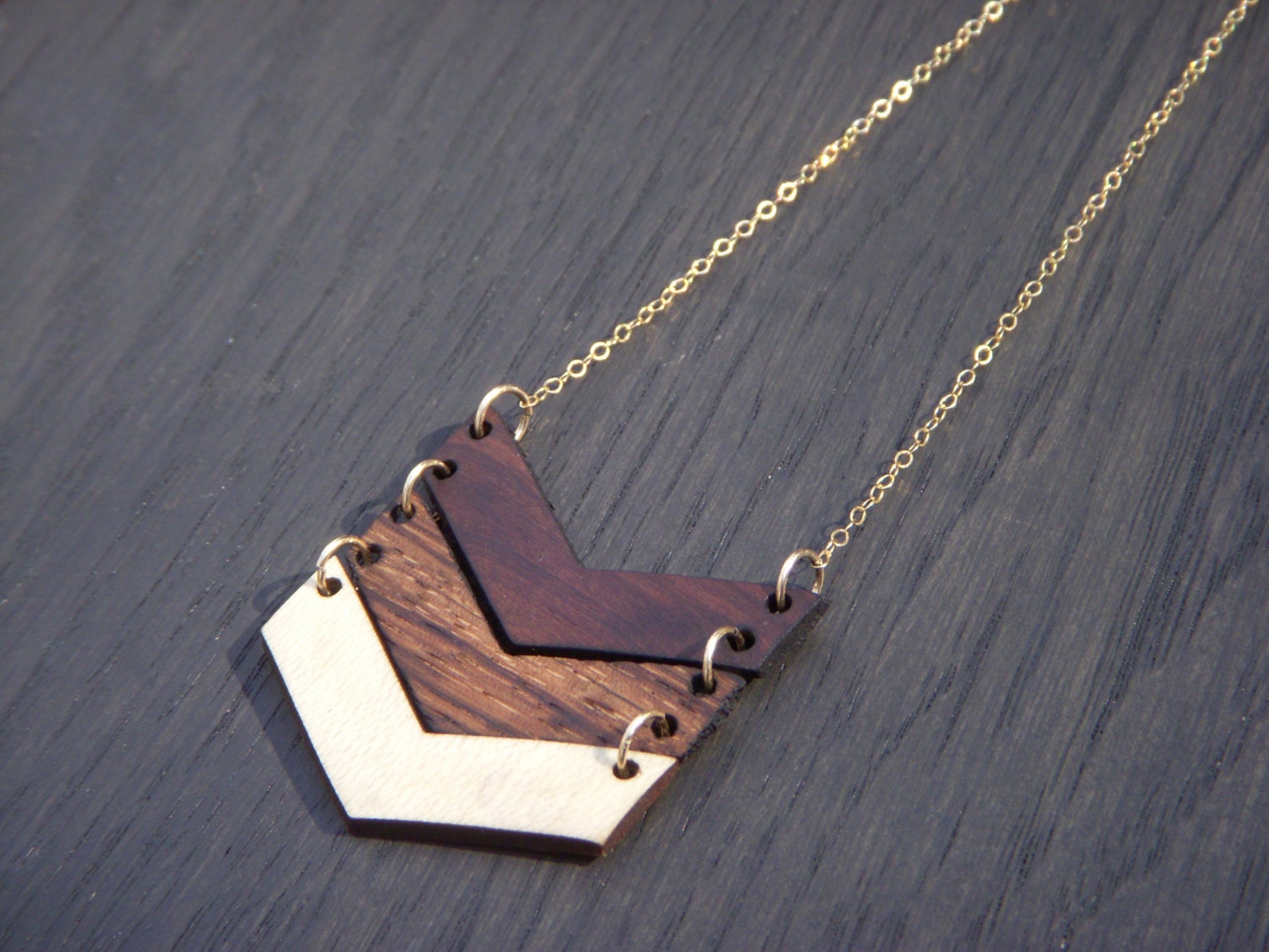 Necklace Personalized Chevron Necklace Pendant Necklace | Etsy