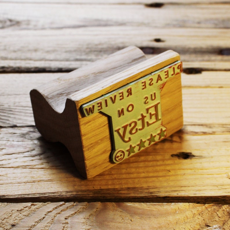 Review Us on Etsy Stamp Thanks for Your Order Stamp Etsy - Etsy