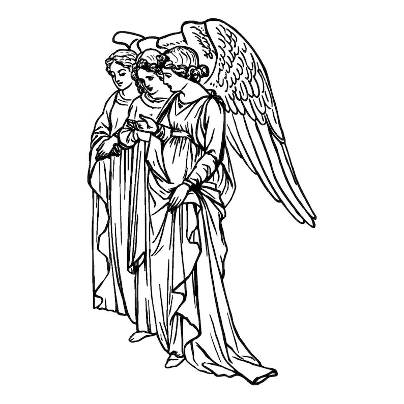 Angel Stamp Christmas Stamp Angels Christmas Decoration DIY - Etsy UK