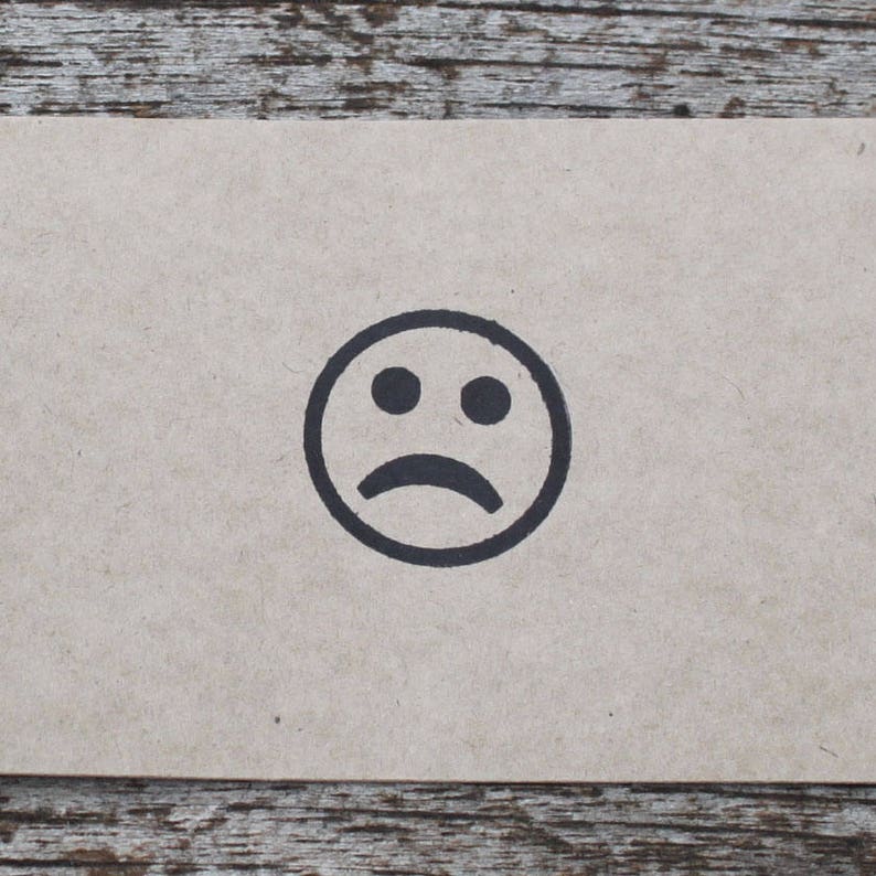 Sad Face Stamp Teacher Stamp Emoji Stamp Needs Improving | Etsy UK