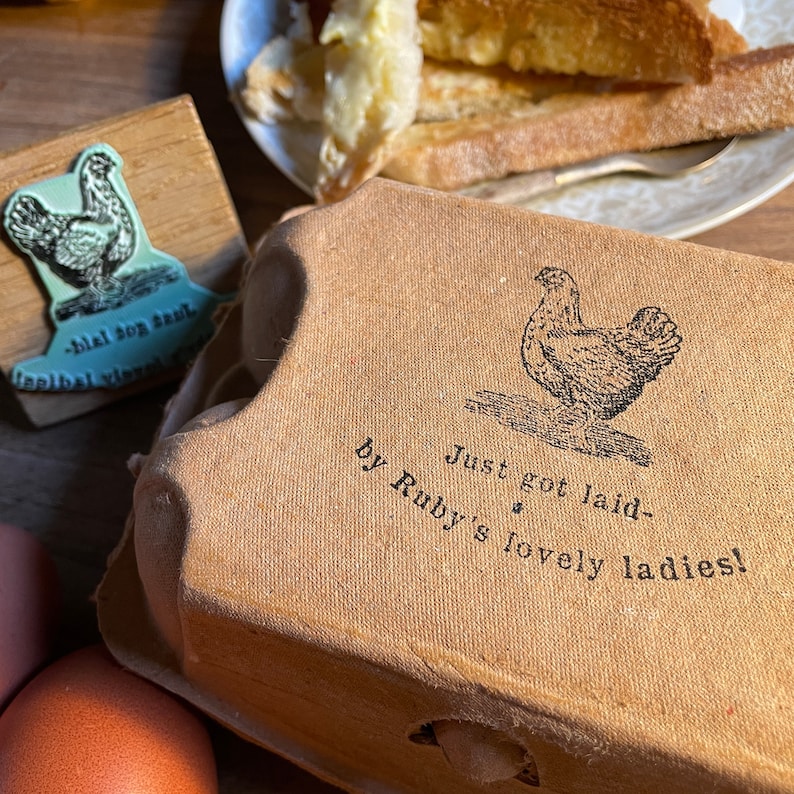 Egg Box Stamp Hens Eggs Stamp Egg Stamp Custom Egg Box - Etsy UK