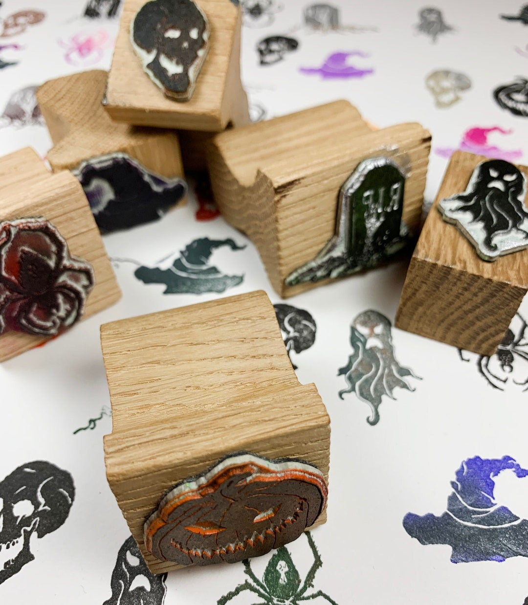 Halloween Stamps | Halloween Set | Spooky Crafts | Scary Stamp Set ...