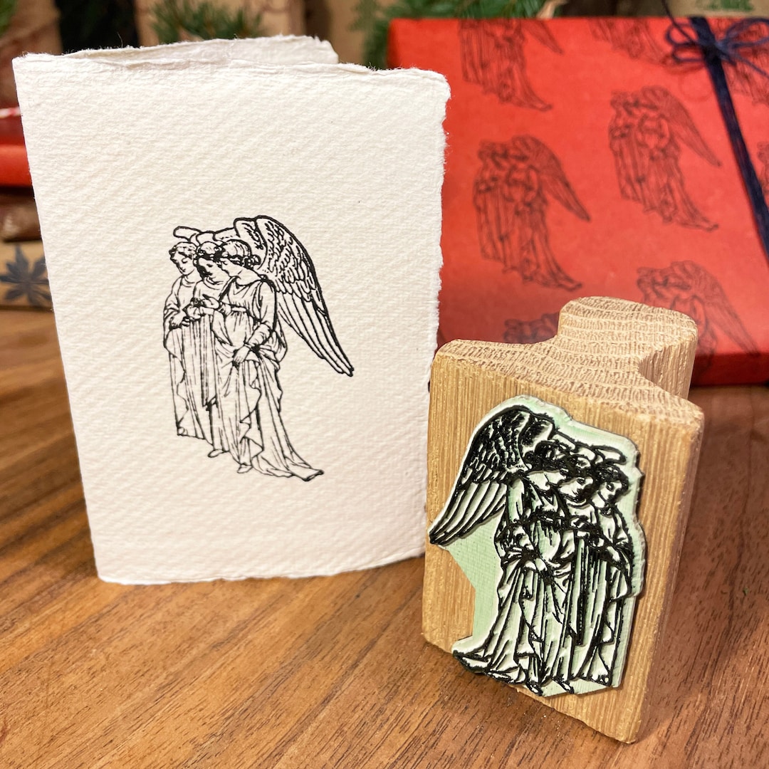 Angel Stamp, Christmas Stamp, Angels Christmas Decoration, DIY ...