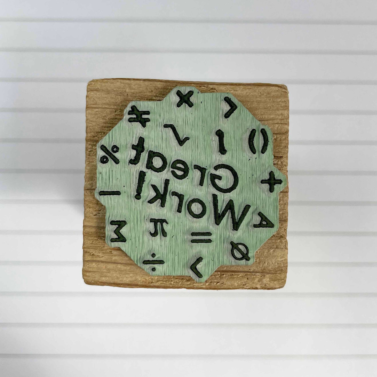 Teacher Stamp | Great Work! (maths) - Etsy
