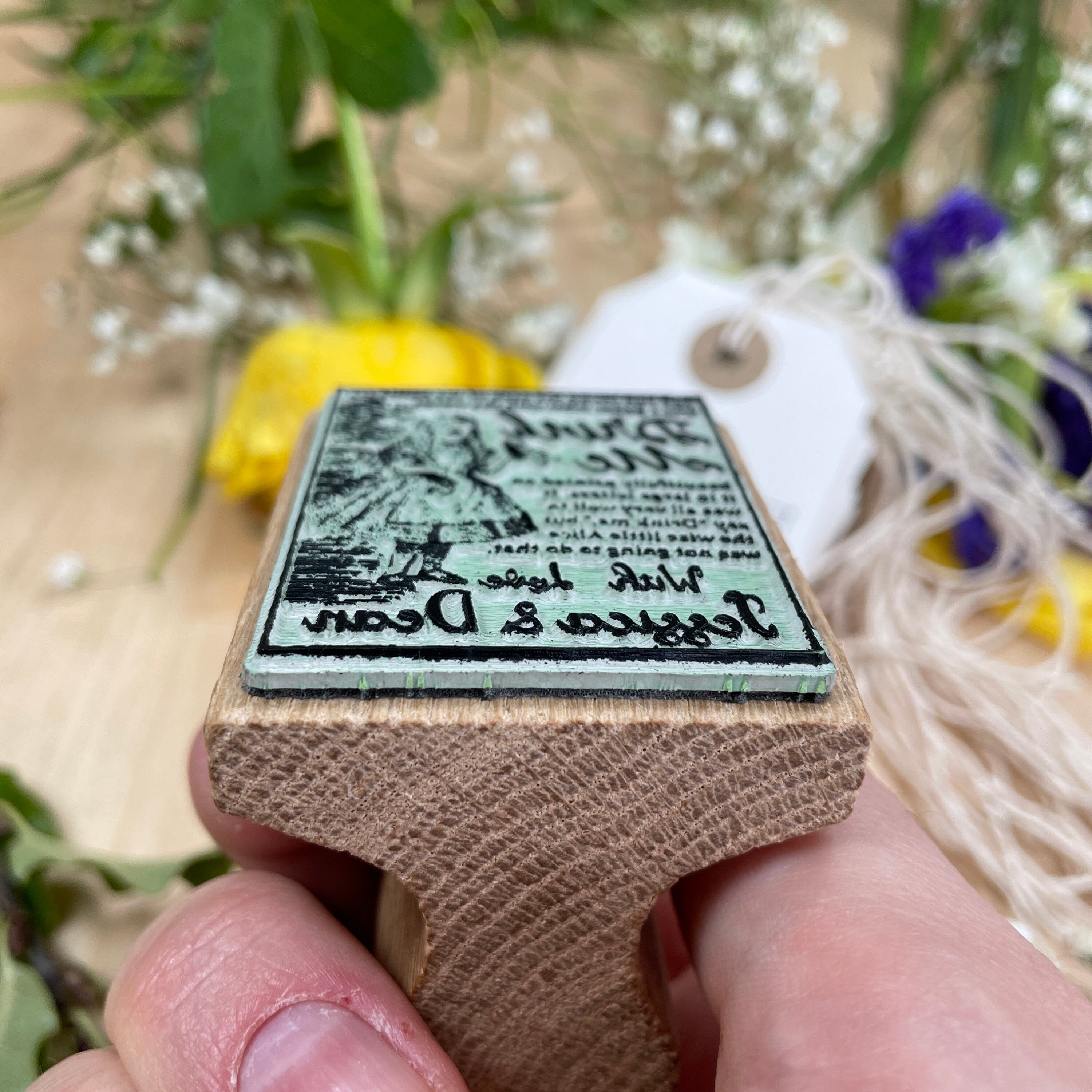 Personalised Wedding Favour Stamp Drink Me Rubber Stamp - Etsy