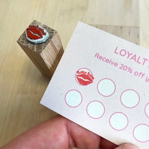 Loyalty Card Stamp, Custom Loyalty Card Stamp, Personalised Loyalty ...
