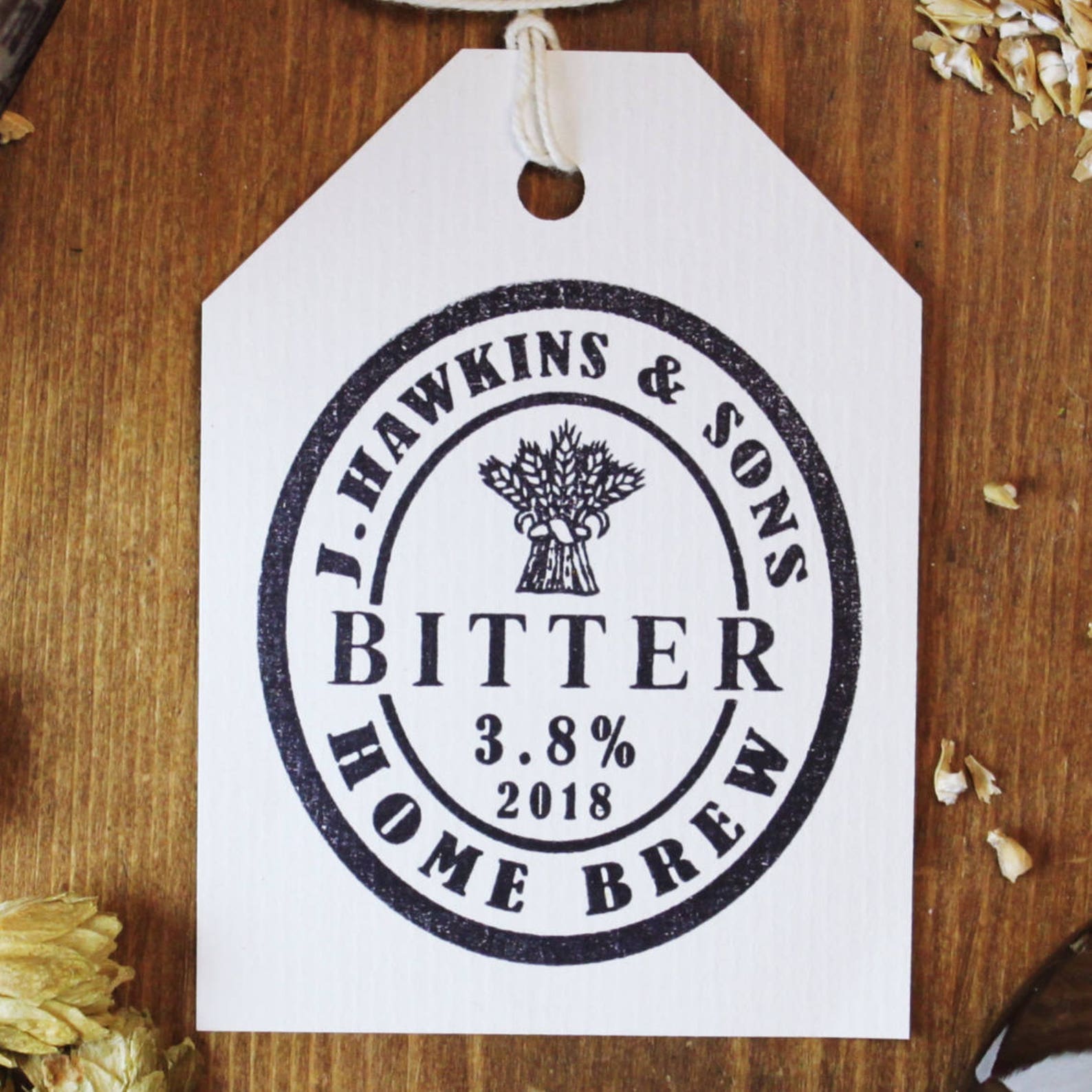 Home Brew Label Stamp, Beer Label Stamp, Home Brew Label, Beer Label ...