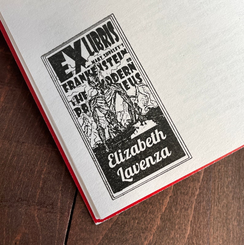 Ex Libris Stamp Frankenstein From the Library of Stamp - Etsy