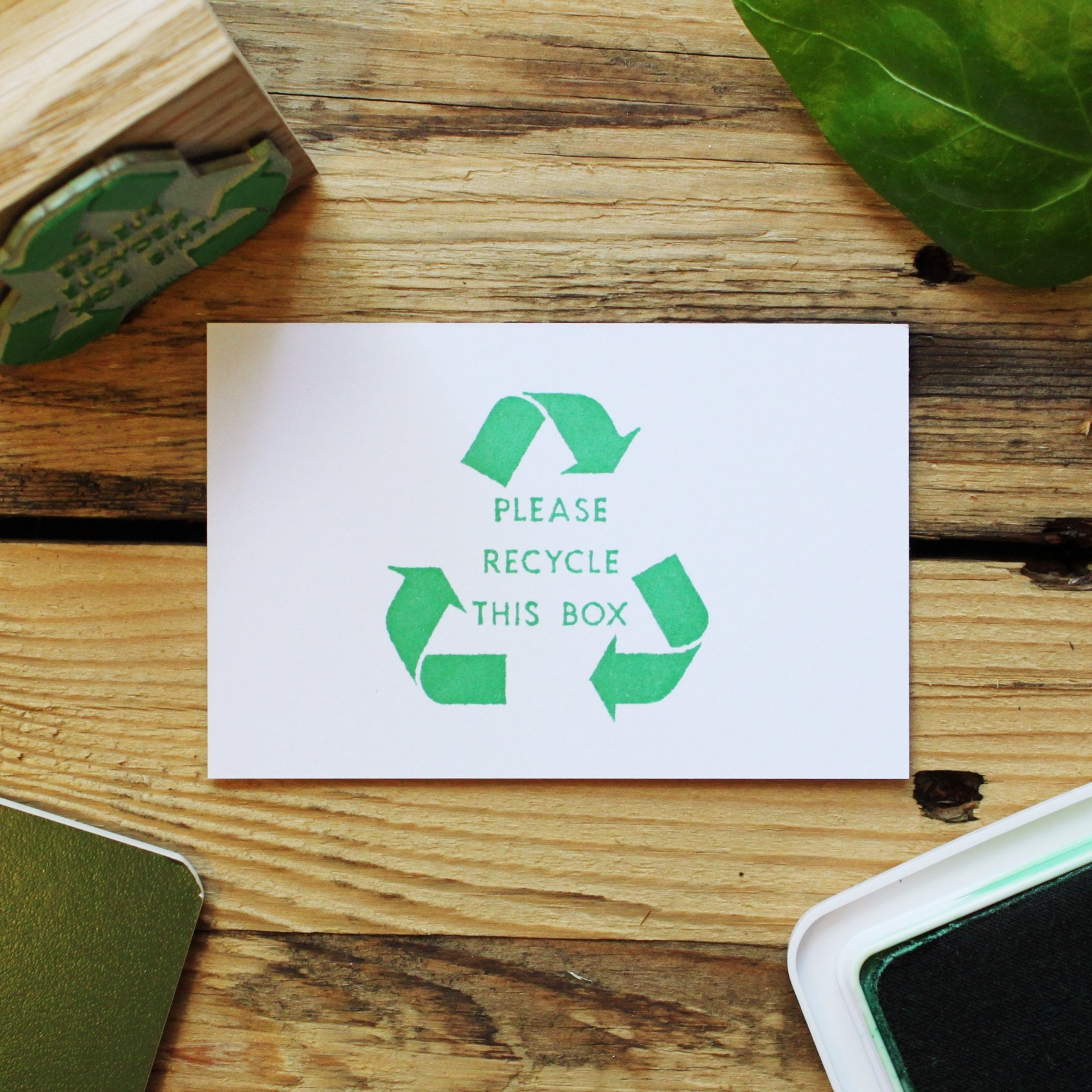 Recycle This Box Stamp, Recycle Stamp, Please Recycle Stamp, Recycled ...