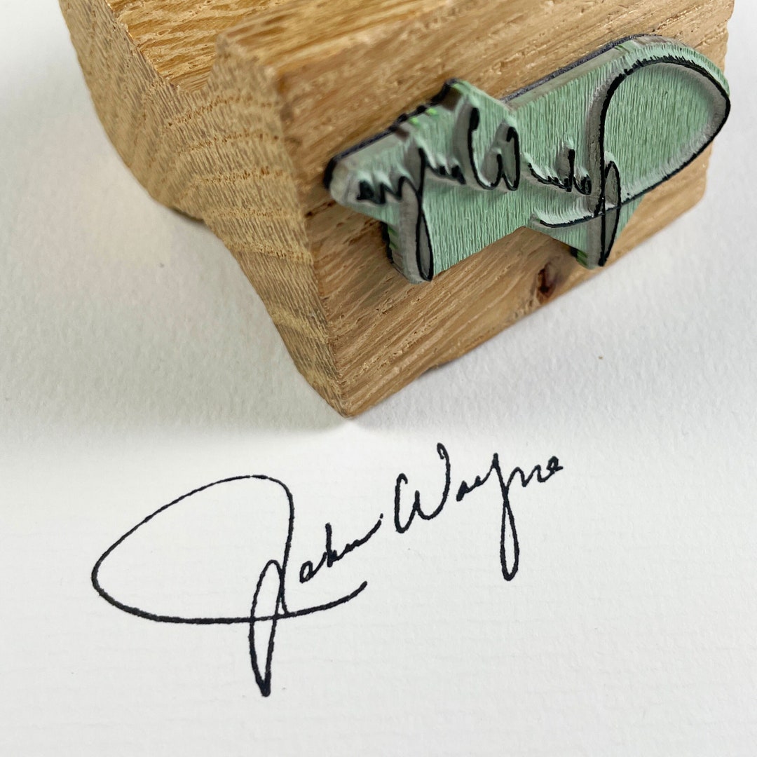 Signature Rubber Stamp - Etsy
