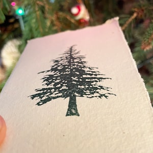 Christmas Tree Stamp, Christmas Stamp, Fir Tree Stamp, Evergreen Stamp ...