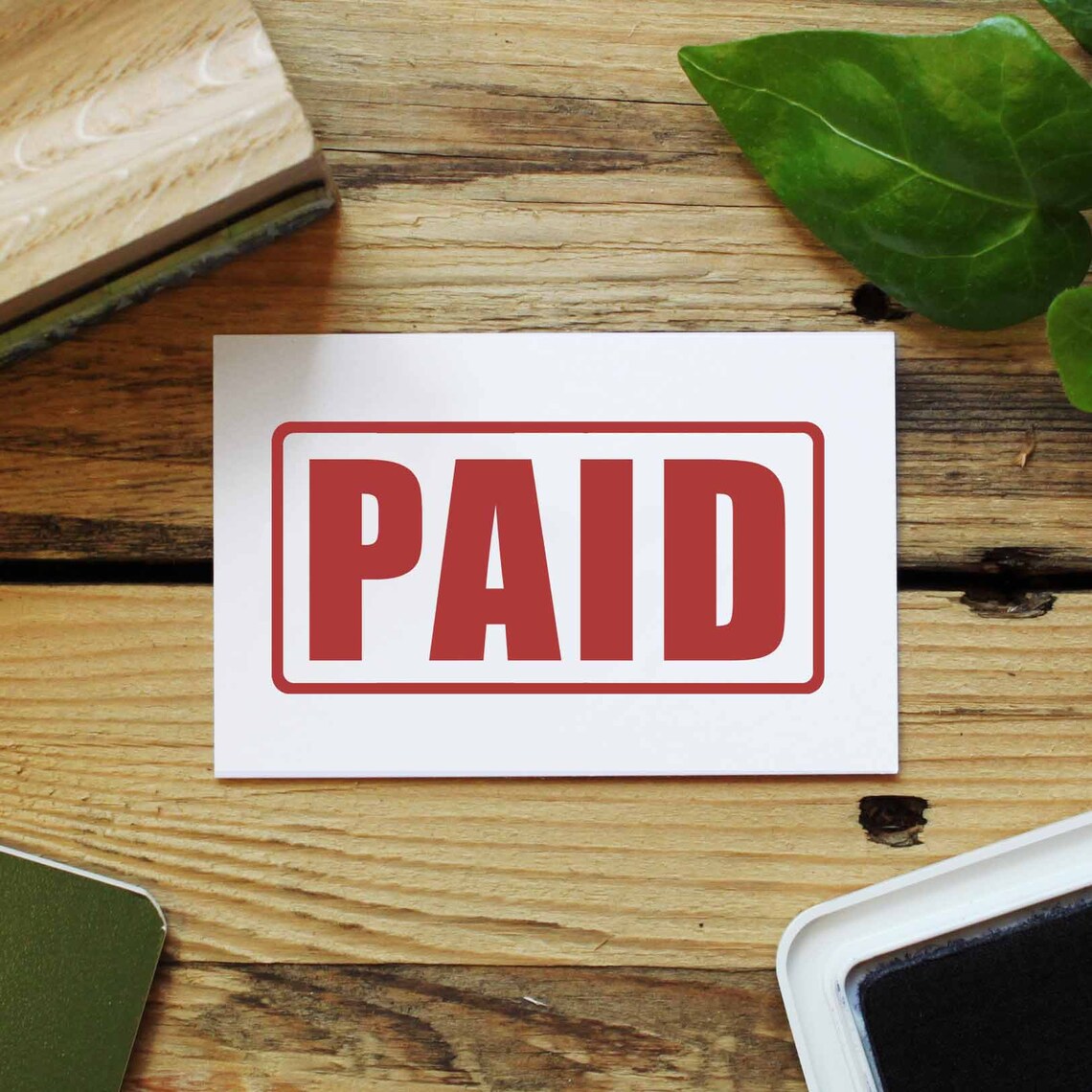 Paid Stamp Payment Stamp Invoice Stamp Stamp for Business - Etsy