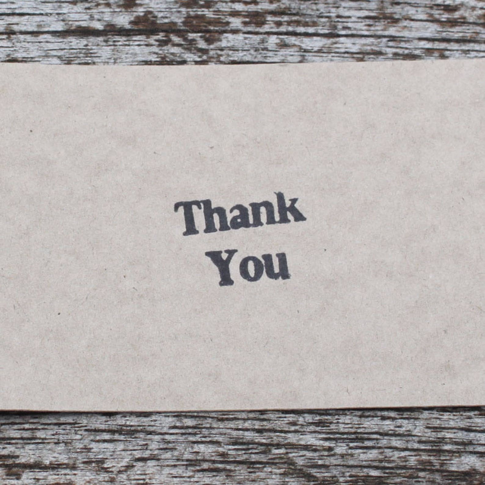 Thank You Stamp Thank You Rubber Stamp Mini Thank You Stamp - Etsy