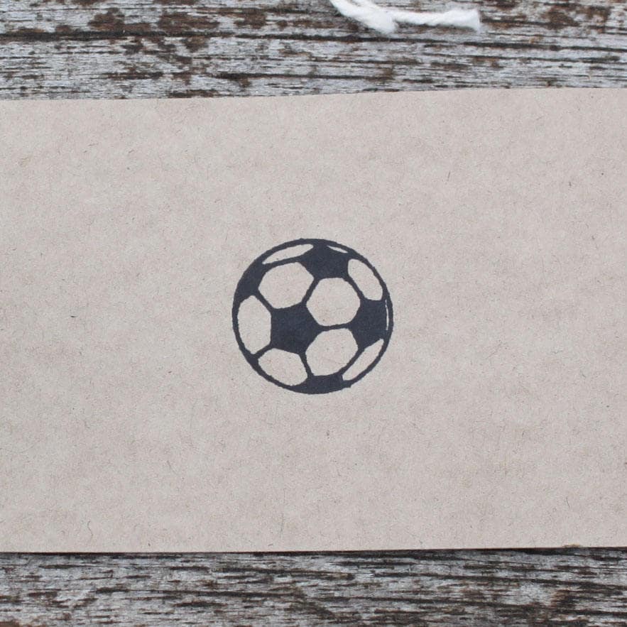 Football Stamp Football Rubber Stamp Mini Football Stamp - Etsy