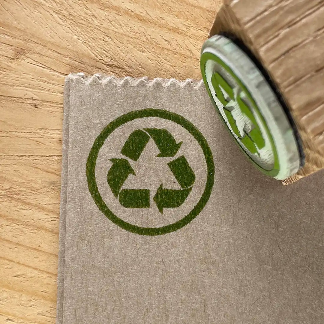 Recycled Symbol Stamp, Recycled Stamp, Recycle Stamp, Please Recycle ...
