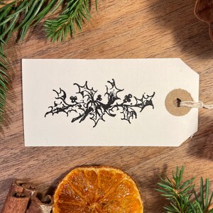 Holly Stamp, Holly Rubber Stamp, Christmas Rubber Stamp, Fun Christmas ...