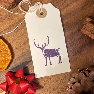 Stag Stamp, Christmas Stag Stamp, Reindeer Stamp, Stag Rubber Stamp ...