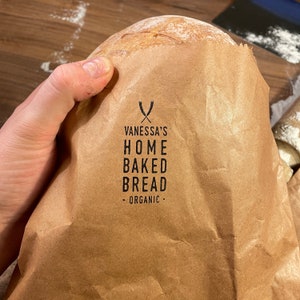 Home Baked Bread Stamp | Bakery Stamp | Bread Label Stamp | Bakery ...