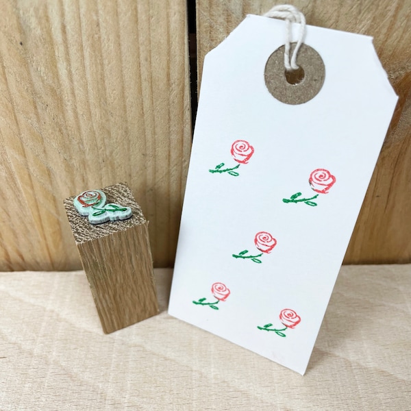 Rose Stamp - Etsy