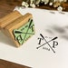 Crossed Oars Wedding Stamp | Wedding Date Stamp | Initials Stamp ...