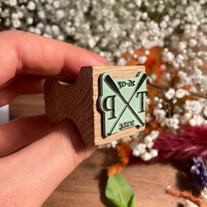 Crossed Oars Wedding Stamp | Wedding Date Stamp | Initials Stamp ...