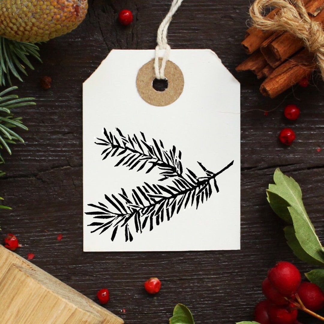 Fir Twig Stamp Christmas Fir Stamp Christmas Foliage Stamp - Etsy