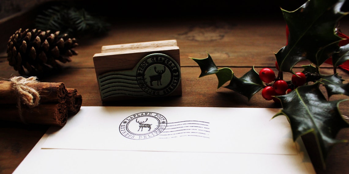 Christmas Postmark Stamp Christmas Stamp Christmas Post | Etsy