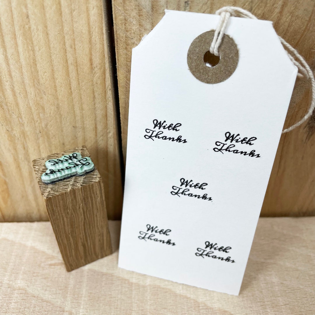 With Thanks Stamp - Etsy