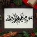 Holly Stamp, Holly Rubber Stamp, Christmas Rubber Stamp, Fun Christmas ...