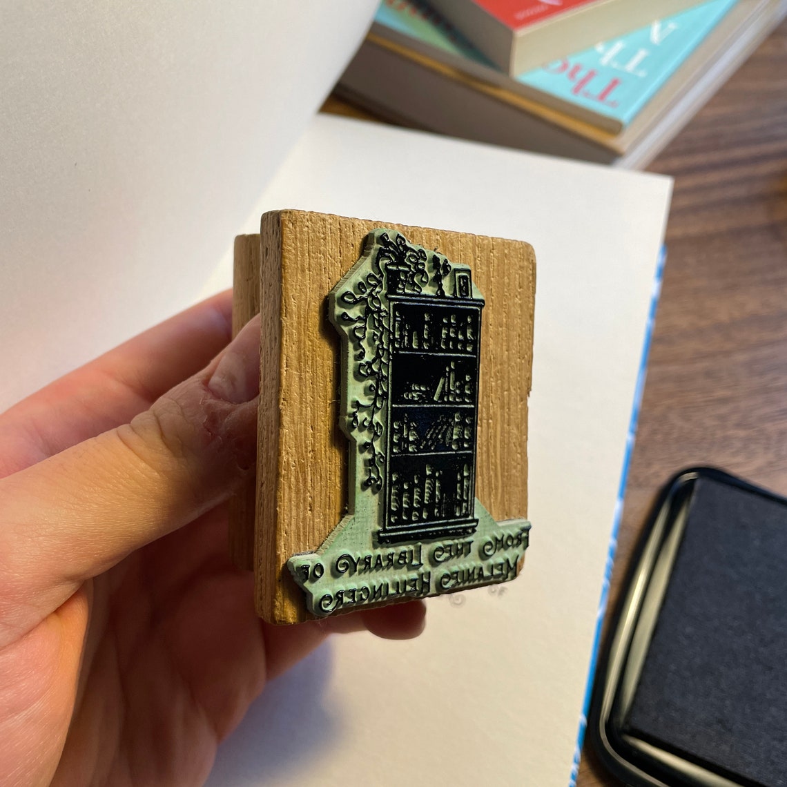 From the Library of Stamp Ex Libris Rubber Stamp - Etsy