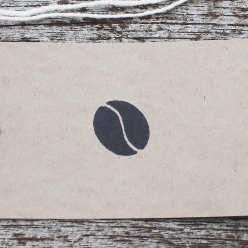 Coffee Bean Stamp Coffee Stamp Loyalty Card Stamp Small - Etsy