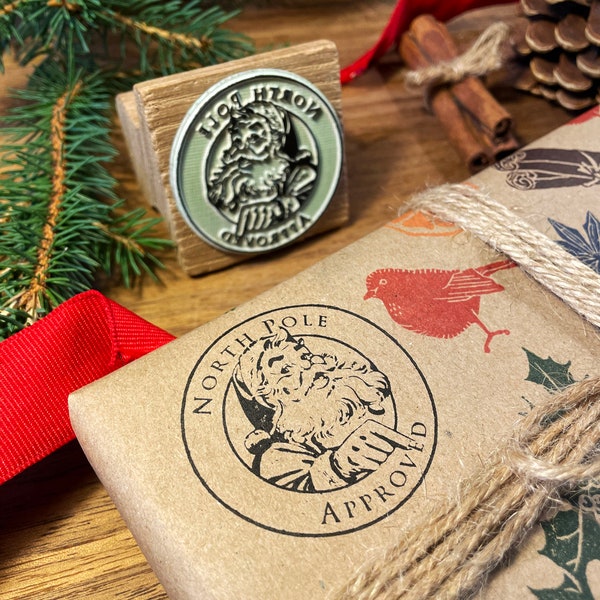 Santa Approved Stamp - Etsy UK