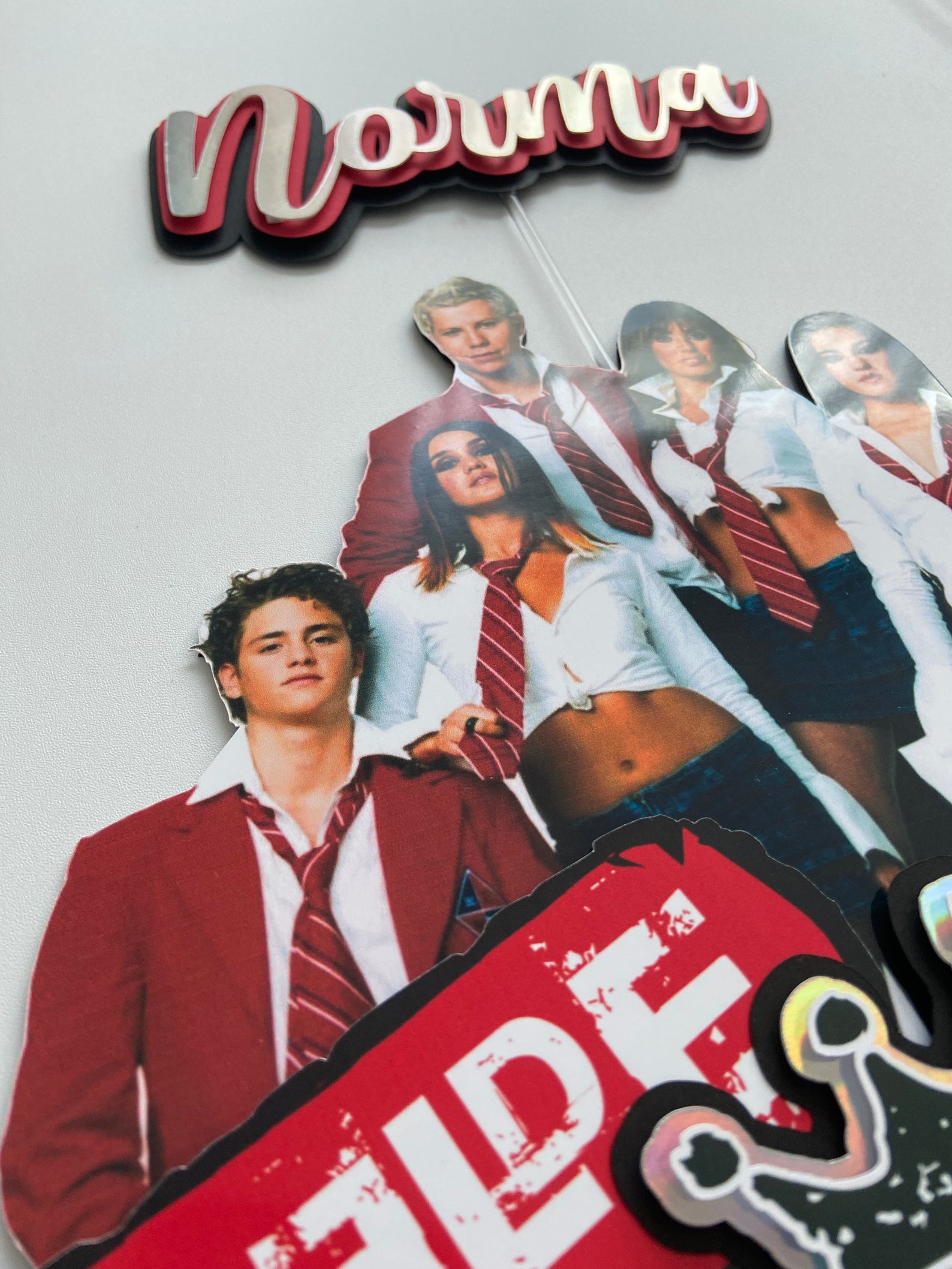 RBD Cake Topper, Rebelde Cake Topper, Rbd Party Decor, Rebelde Cake ...