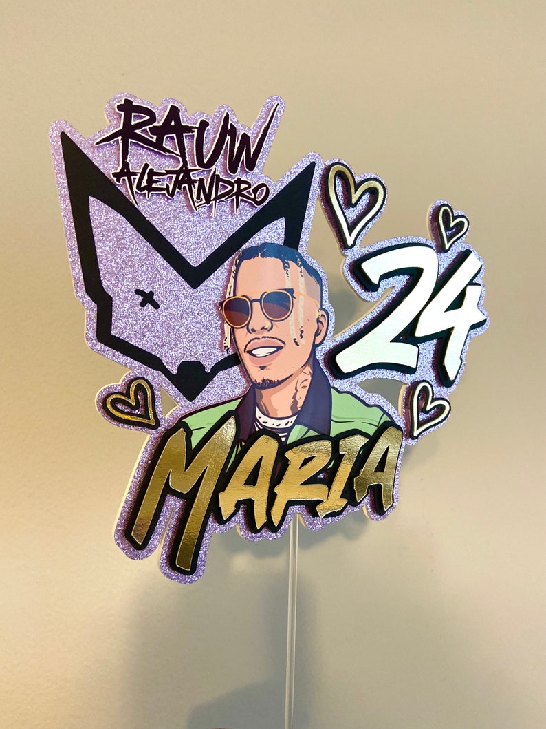 Rauw Alejandro Cake Topper, Birthday Party Decor - Etsy