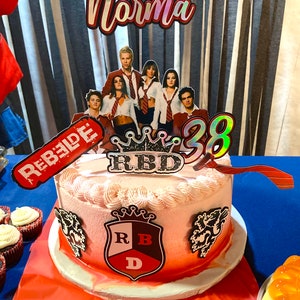 RBD Cake Topper, Rebelde Cake Topper, Rbd Party Decor, Rebelde Cake ...