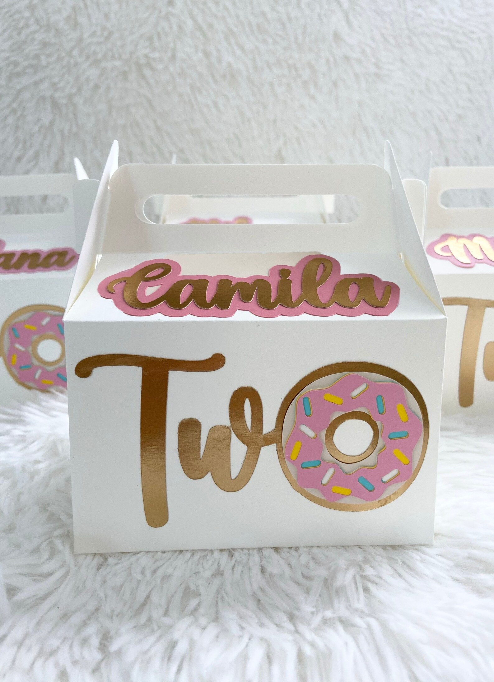 Sweet One Two Sweet Donut Theme Birthday Party Favor Boxes | Etsy